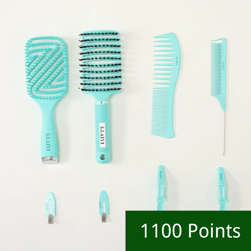 Klaiyi Hair Care Comb Anti Static Coarse Fine Toothed Tail Pick Combs ...