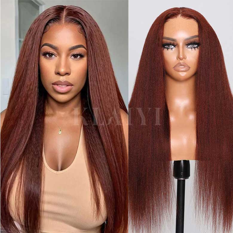 Reddish Brown Color Wig In Klaiyi Store – KLAIYI